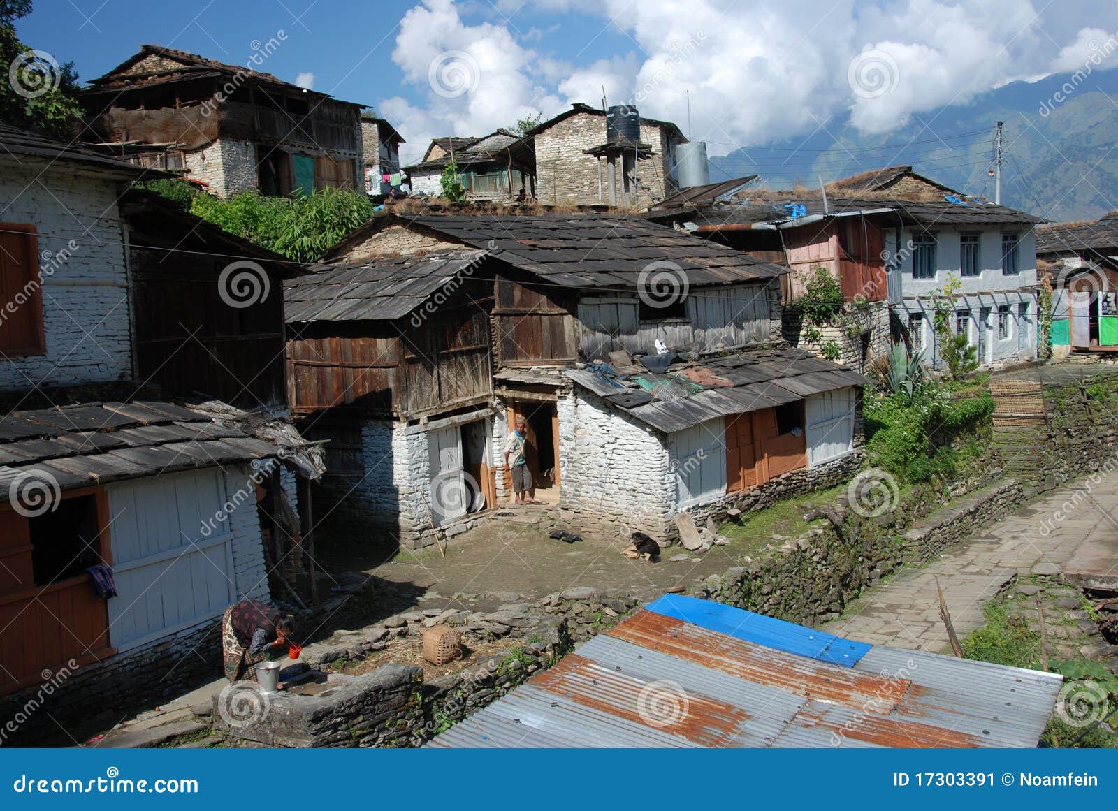 Nepali Village in the Mountains Editorial Photo - Image of high, nature ...