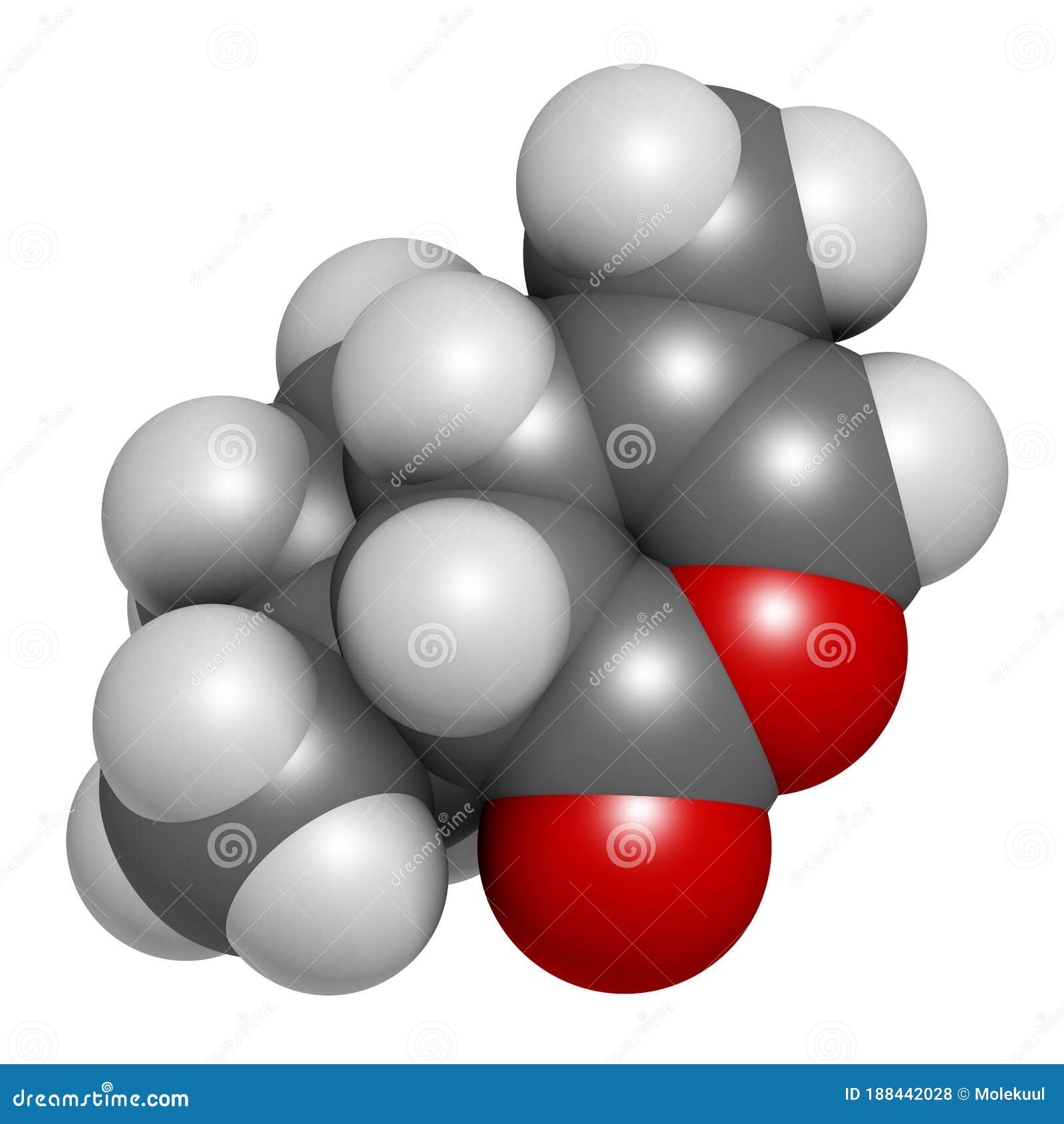 Nepetalactone Catnip Cat Attractant Molecule. 3D Rendering Stock ...