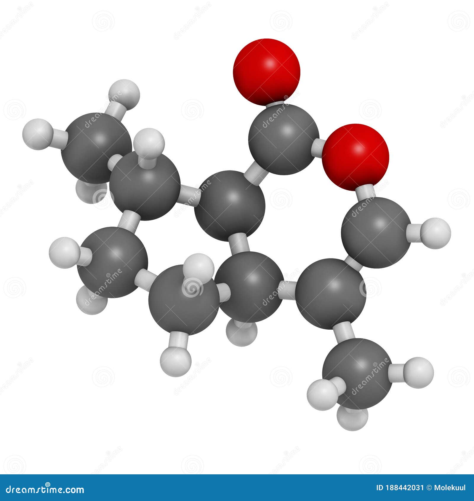 Nepetalactone Catnip Cat Attractant Molecule. Skeletal Formula. Cartoon ...