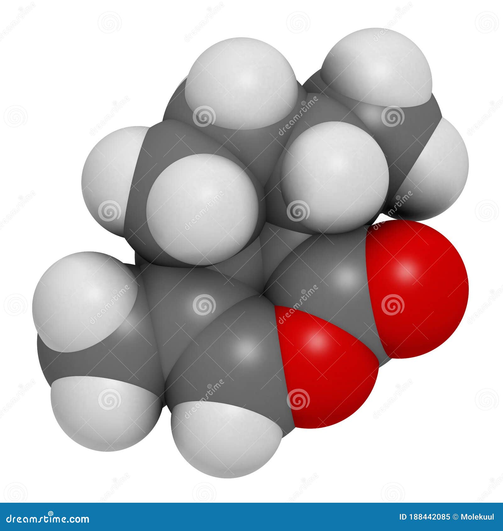 Nepetalactone Catnip Cat Attractant Molecule. 3D Rendering Stock ...