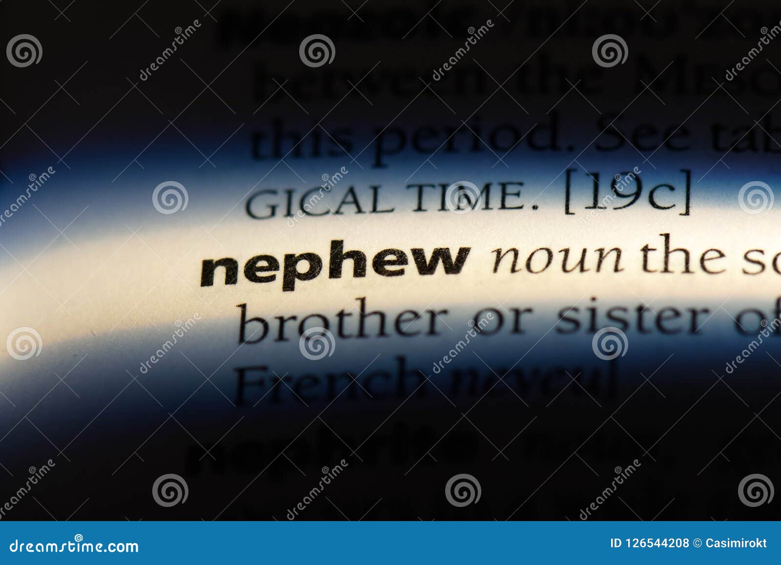 Nephew stock photo. Image of word, english, macro, info - 126544208