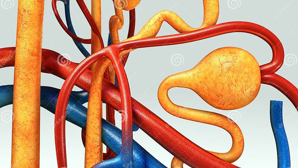 Nephron ilustração stock. Ilustração de urina, renal - 84227010