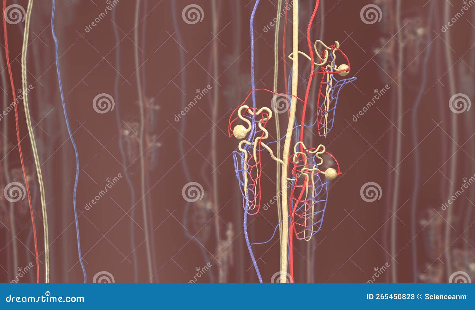 Nephron, the Structure that Actually Produces Urine in the Process of ...