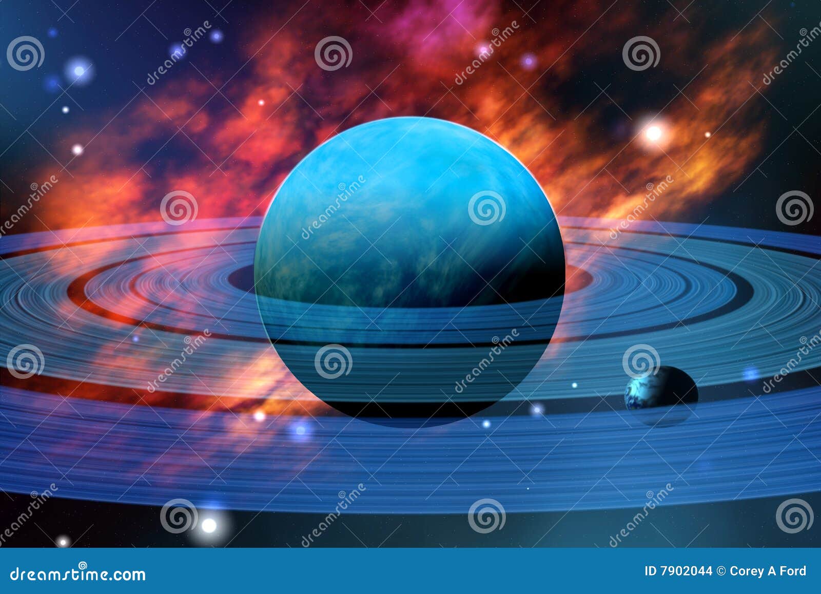 Neptun stock abbildung. Illustration von sterne, ringe - 7902044
