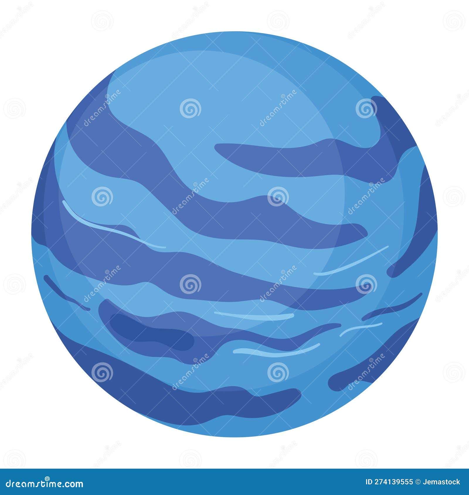 Neptun planet space outer stock illustration. Illustration of vector ...