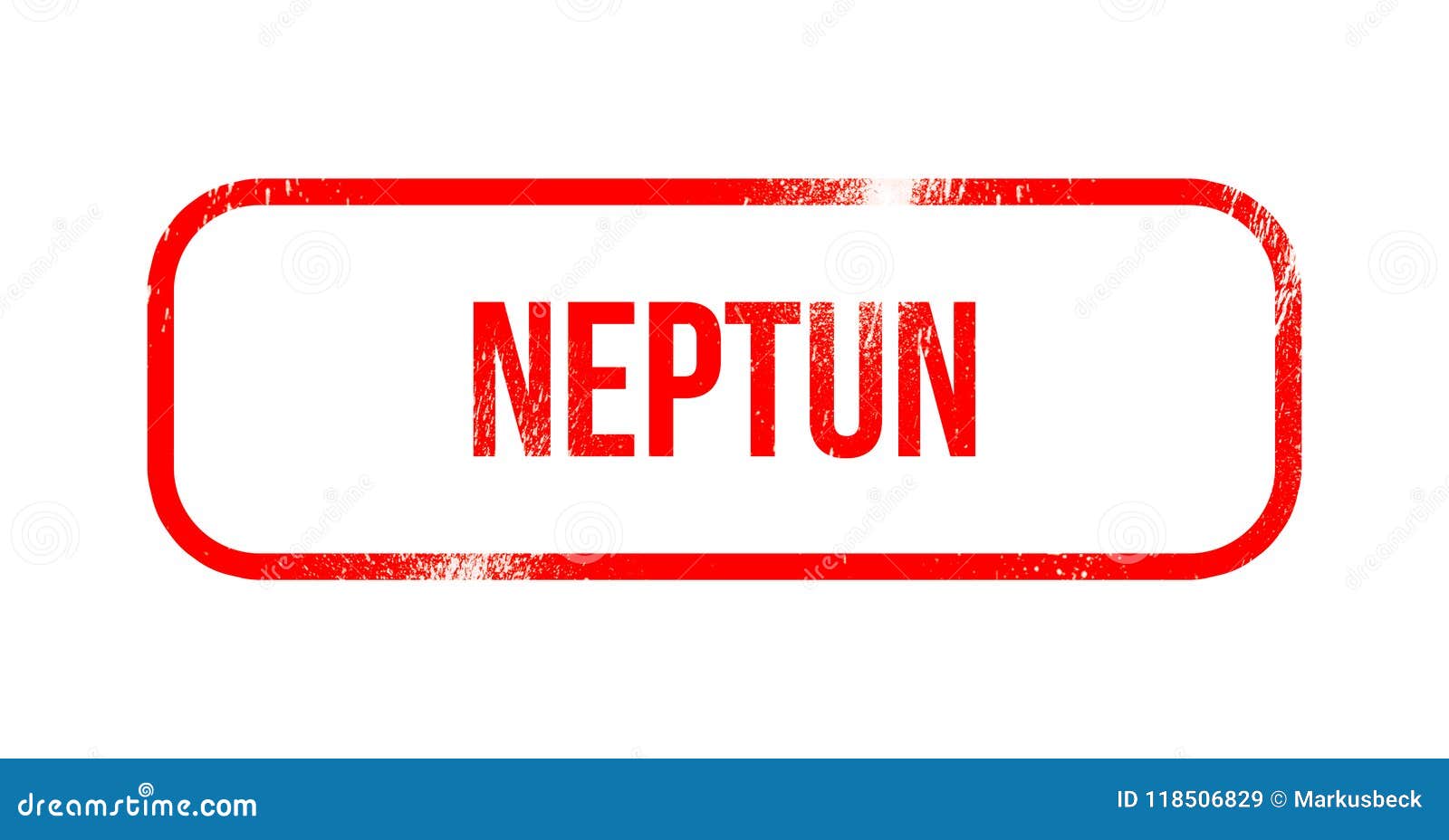 Neptun - Red Grunge Rubber, Stamp Stock Illustration - Illustration of ...