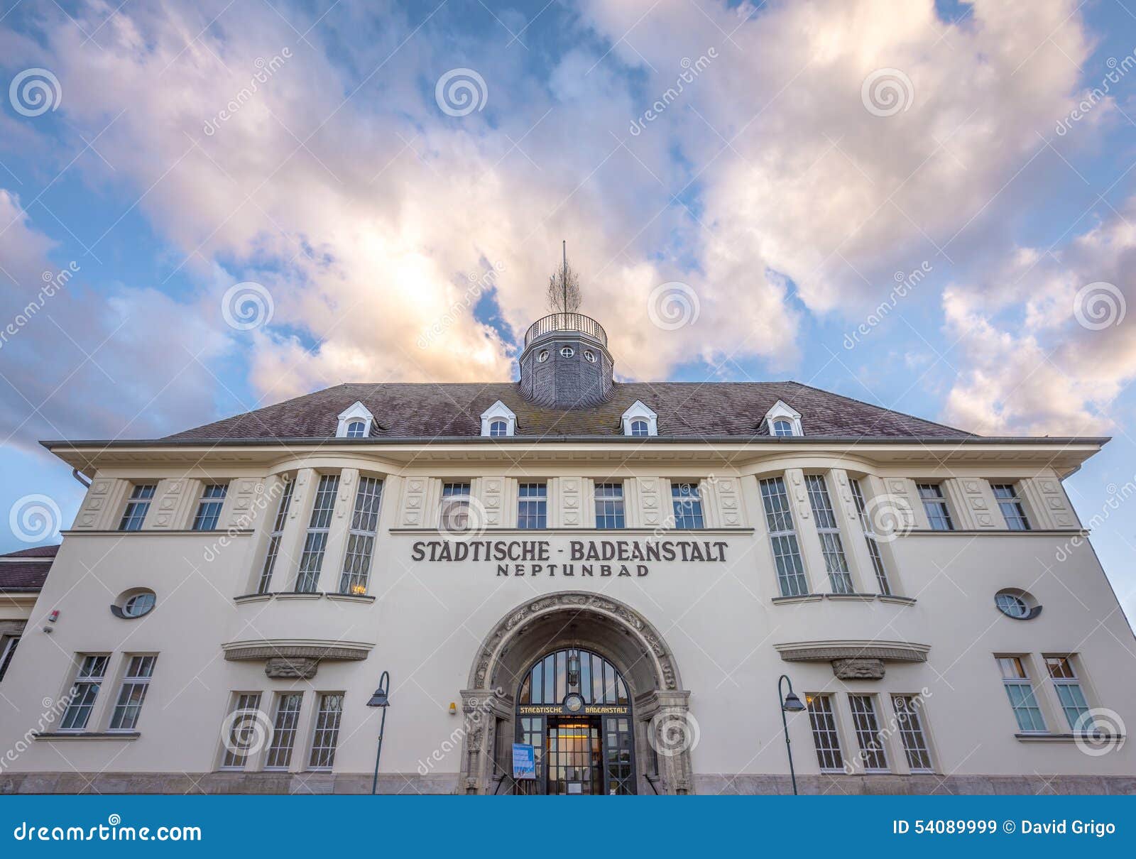 Neptunbad in Cologne stock image. Image of neptunbad - 54089999