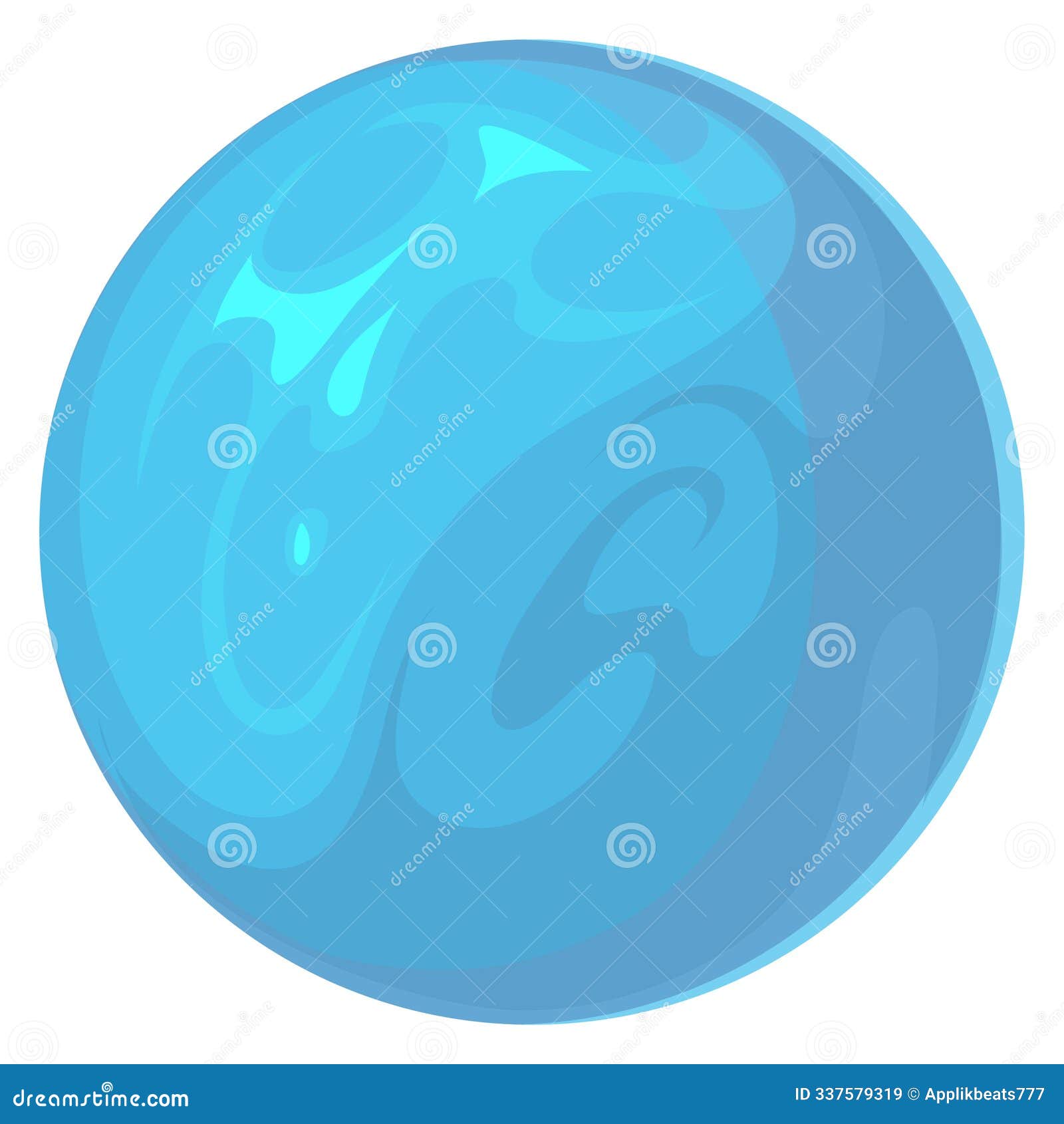 Neptune. Cartoon Character Is King Of The Sea. Cartoon Drawing For ...