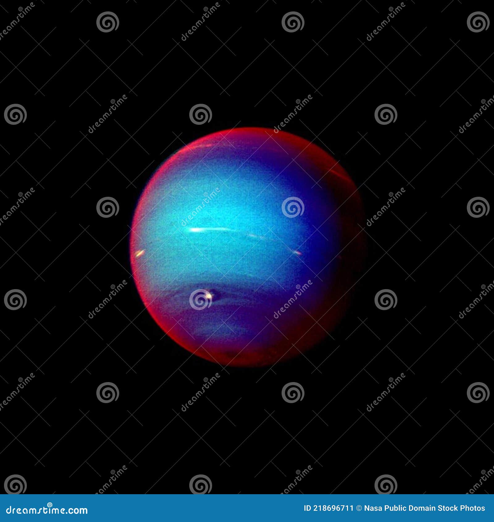 Neptune False Color Image Of Haze Picture. Image: 218696711