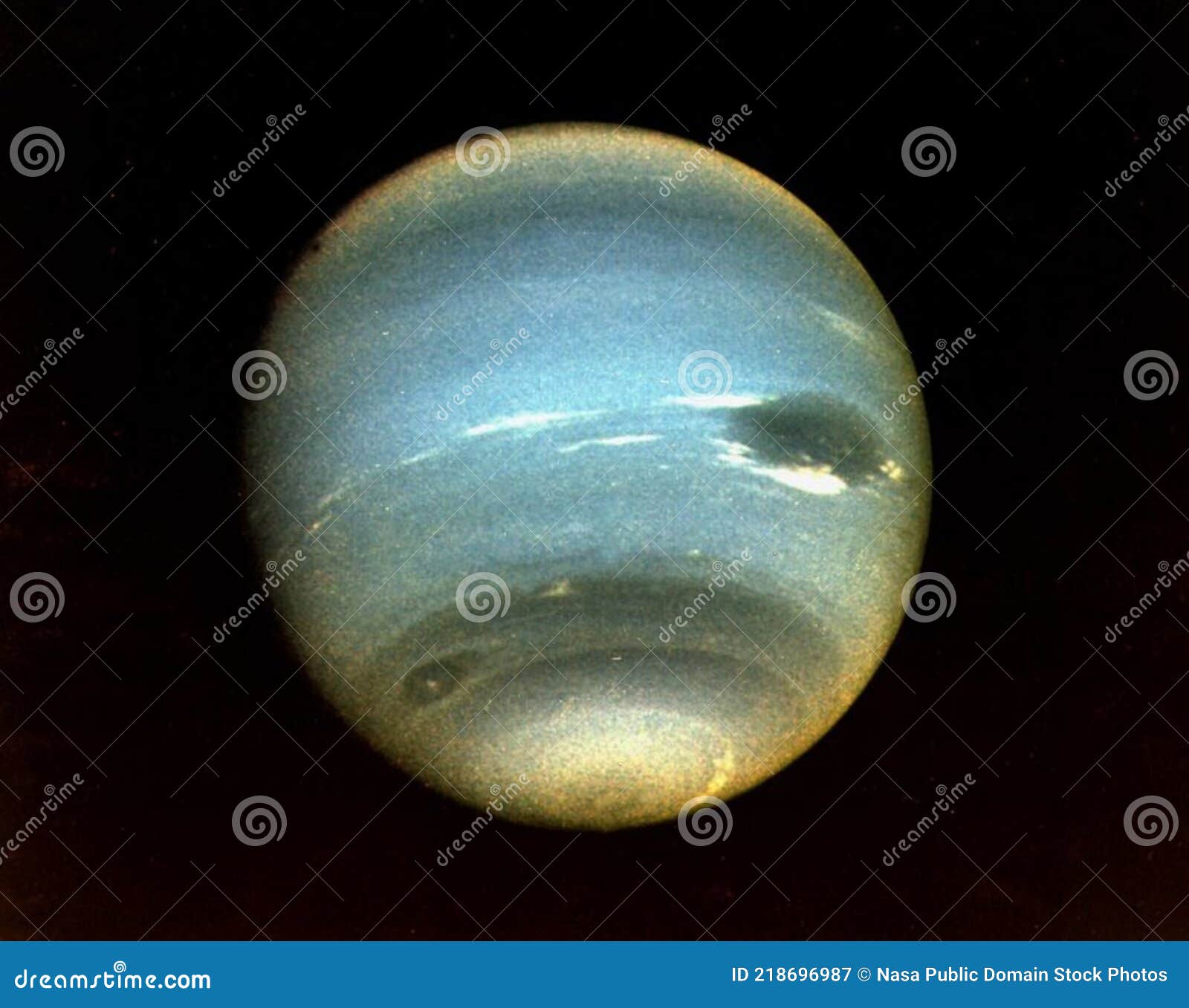 Neptune From First Voyager 2 Flyby Picture. Image: 218696987