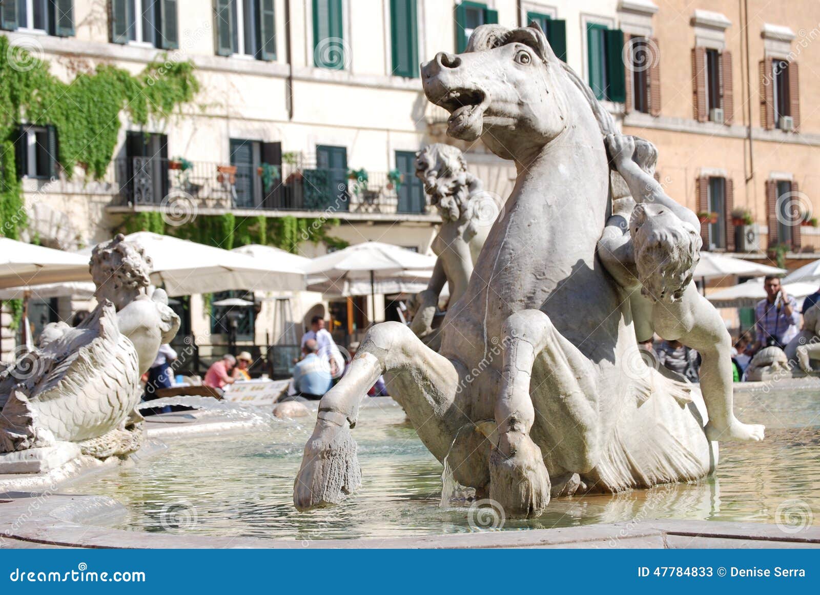 Neptune Fountain in Rome, Italy Stock Image - Image of italian, europe ...