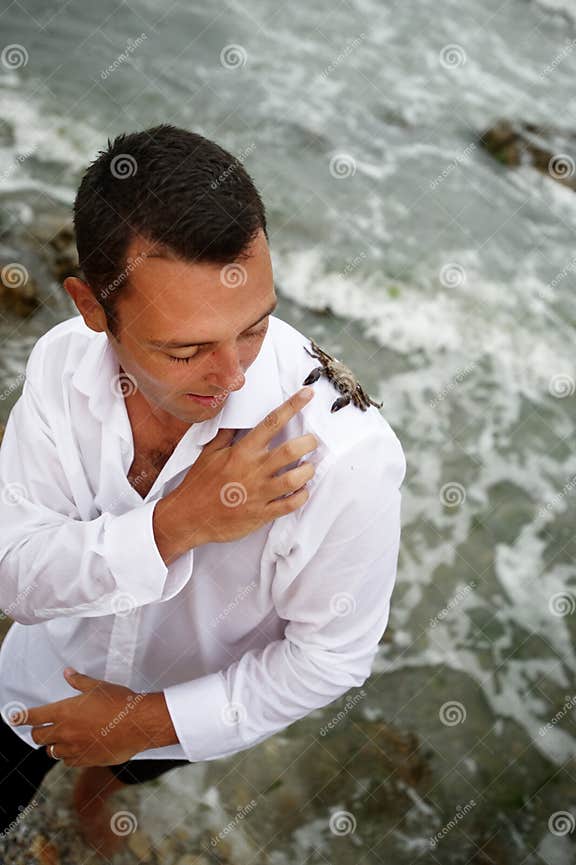 Neptune - man portrait stock photo. Image of freedom - 15453746