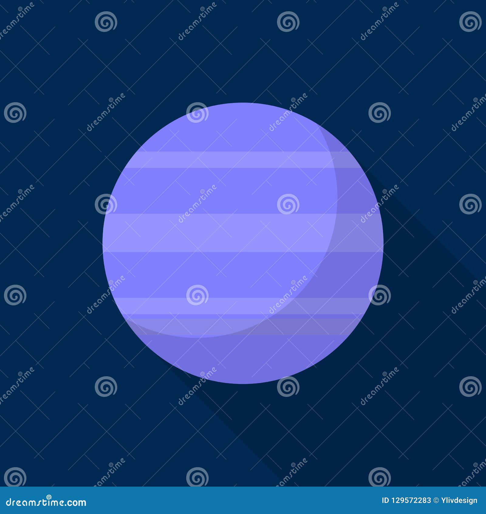 Neptune Planet Icon, Flat Style Stock Vector - Illustration of object ... Neptune Planet Icon, Flat Style Stock Vector - Illustration of object ...