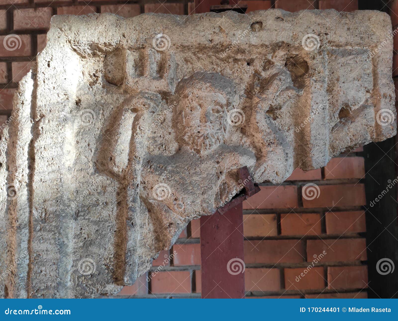 Neptune Presentation on Roman Stella Sirmium Stock Image - Image of ...