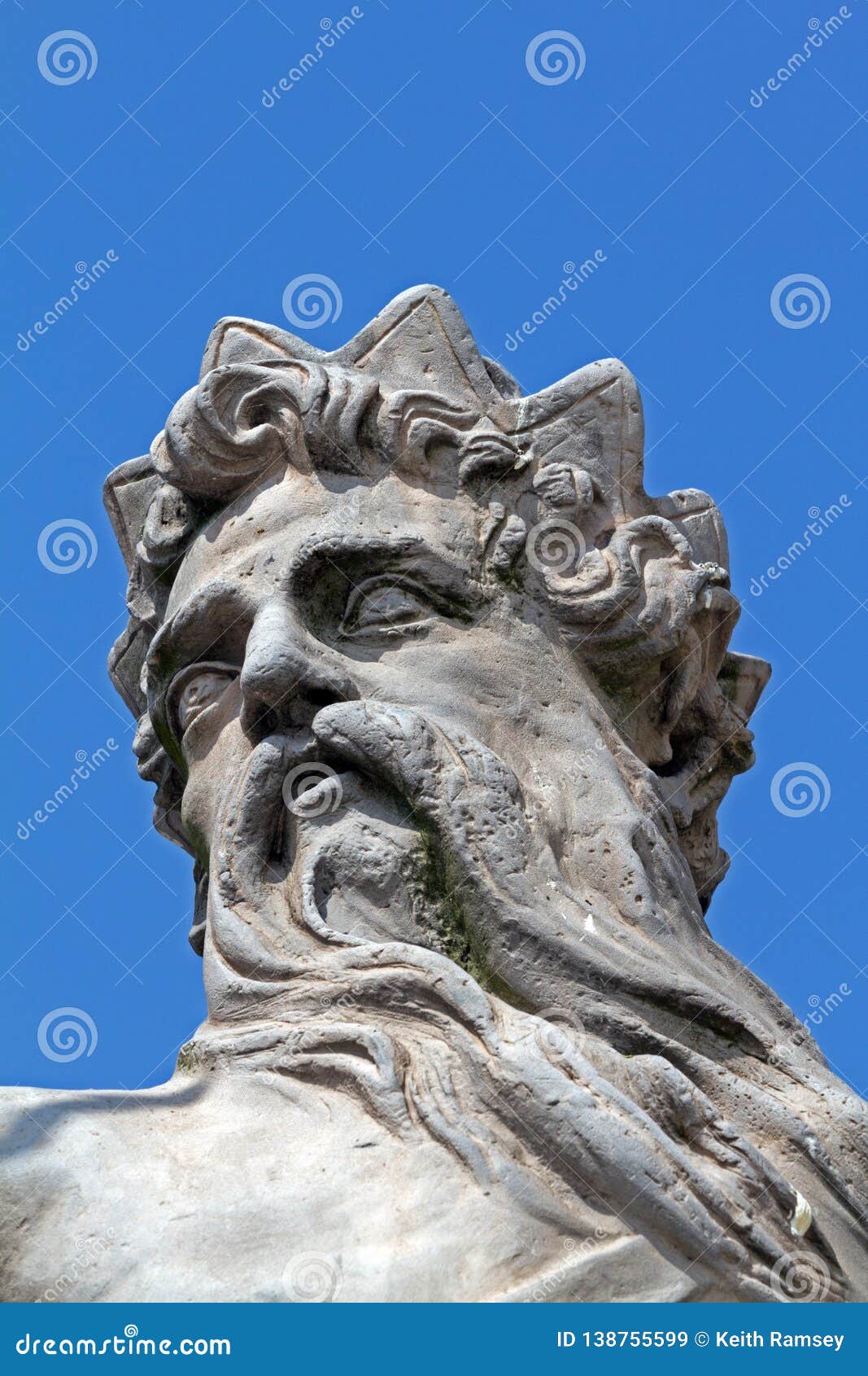 The Statue Of Neptune 1767. Original Statue In The Courtyard Of The ...