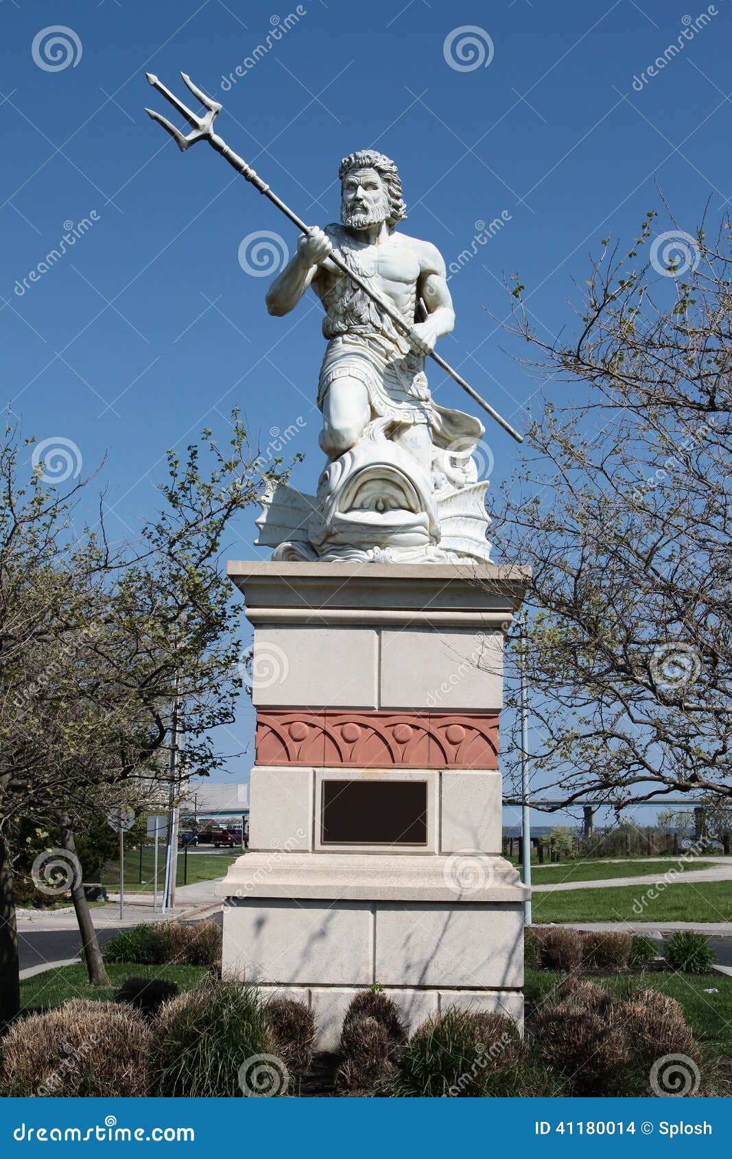 Neptune statue stock photo. Image of background, roman - 41180014
