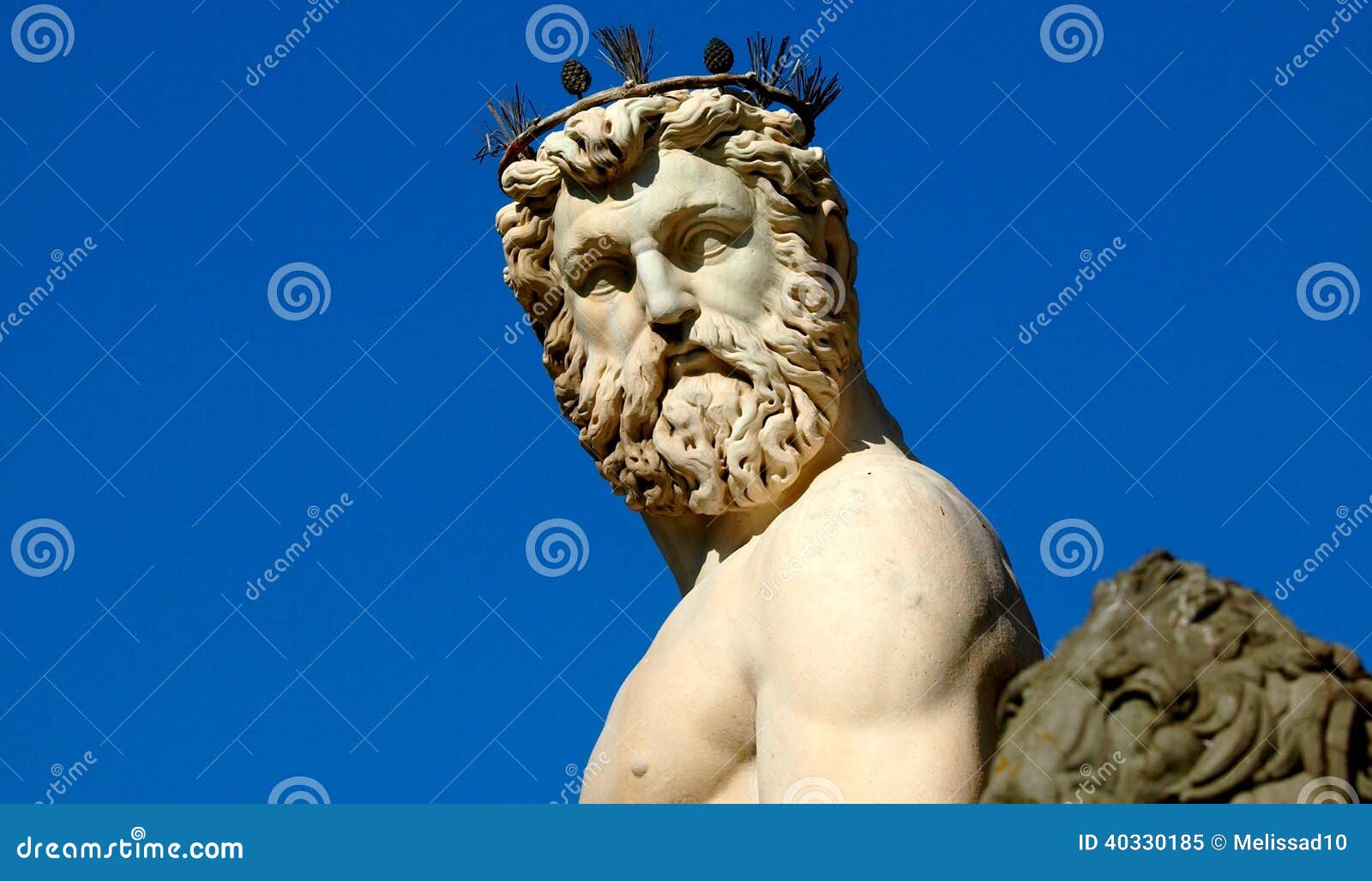 Neptune - Statue Grecque D'un Dieu Image stock - Image du parfait ...