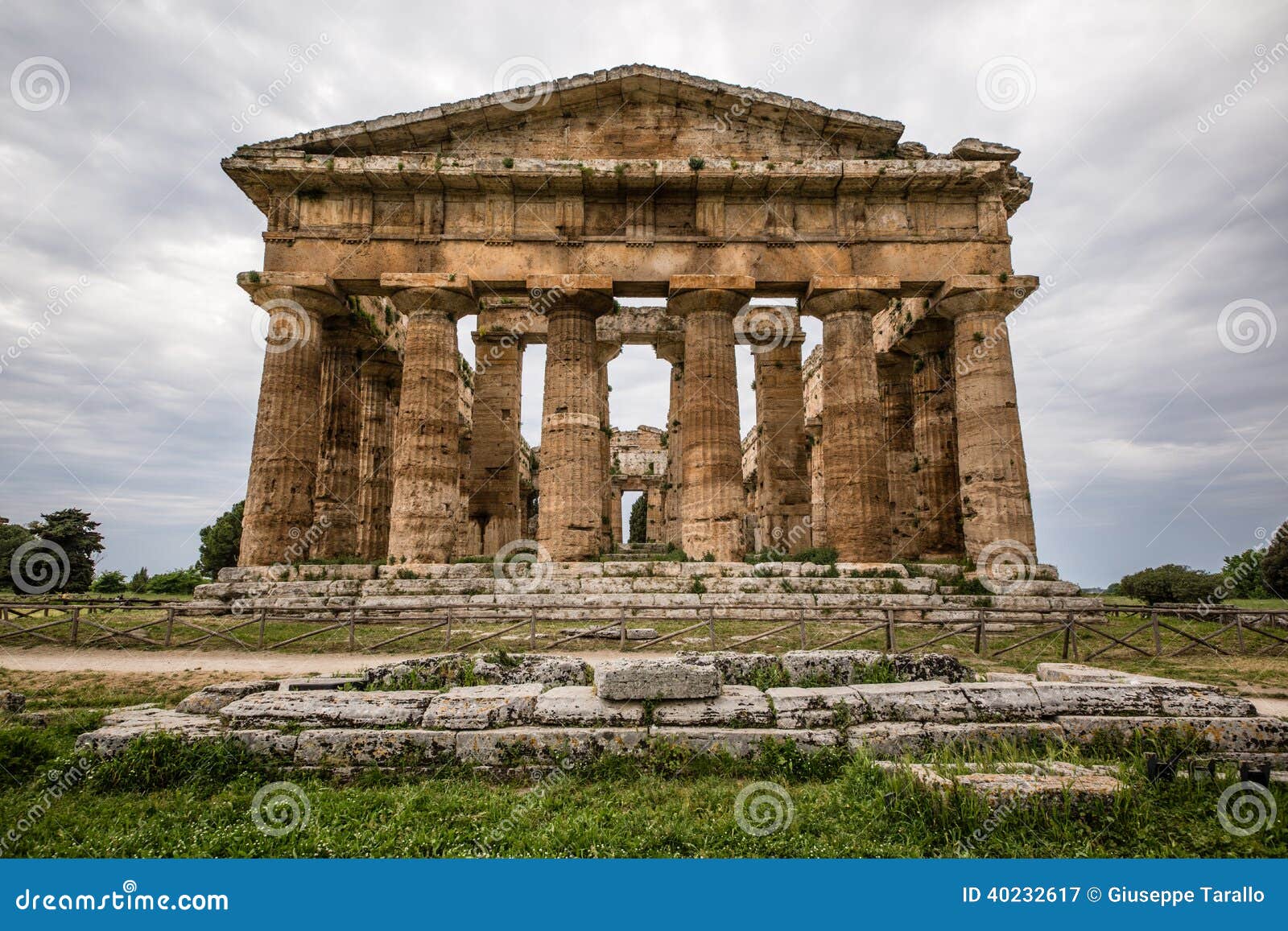 Neptune Temple, Paestum stock image. Image of doric, ancient - 40232617