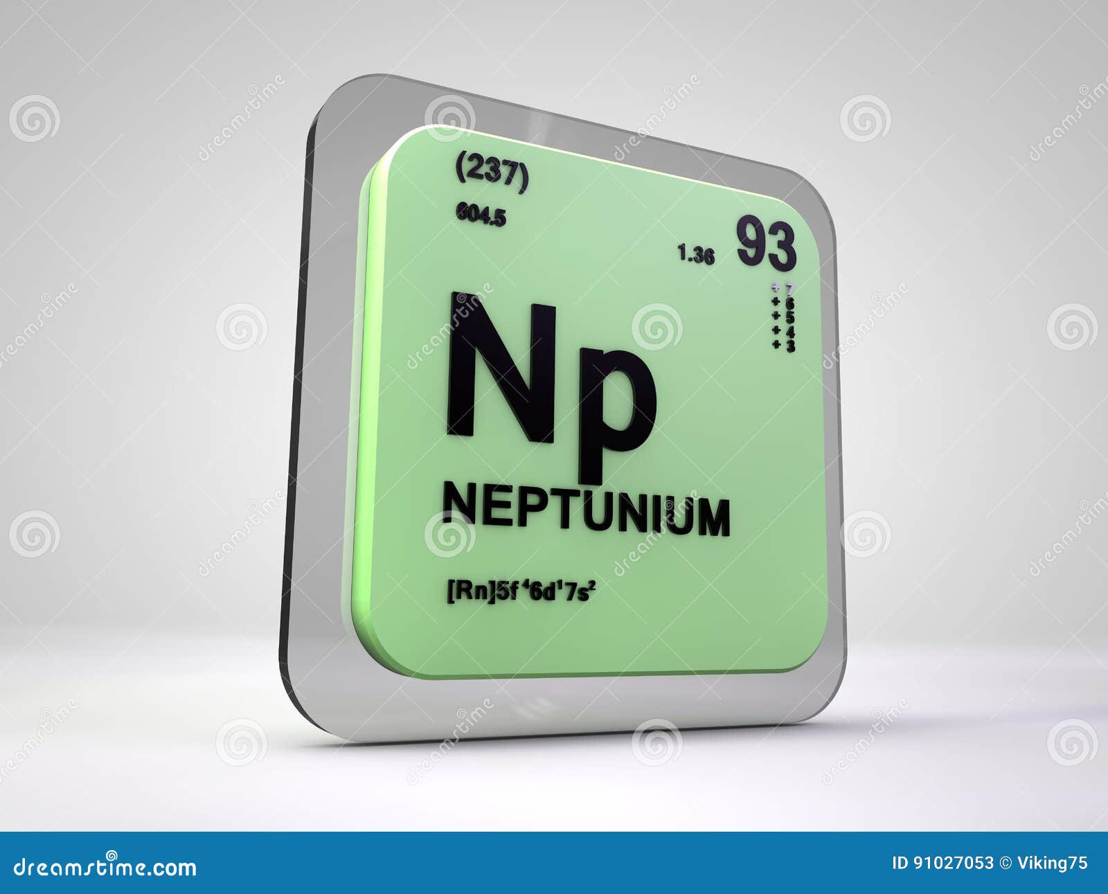 Neptunio - NP - Tabla Periódica Del Elemento Químico Stock de ...