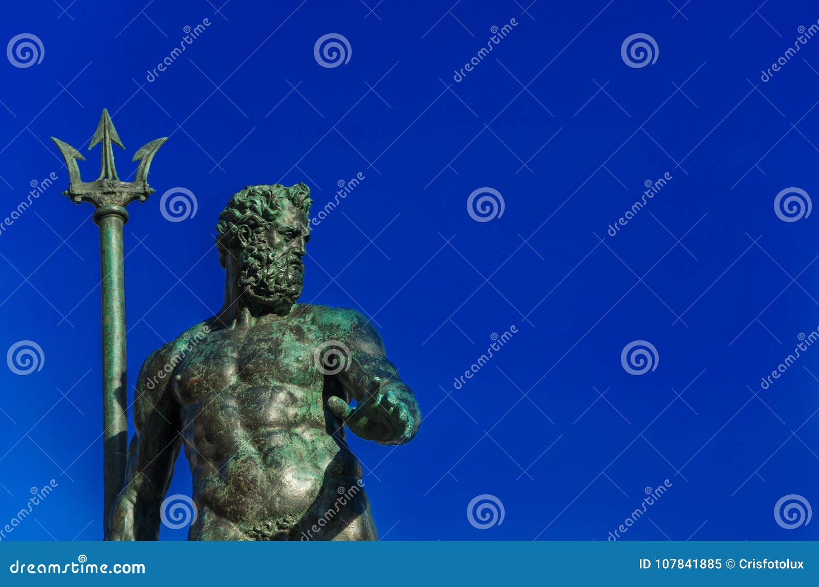 Neptuno, dios del mar imagen de archivo. Imagen de leyenda - 107841885
