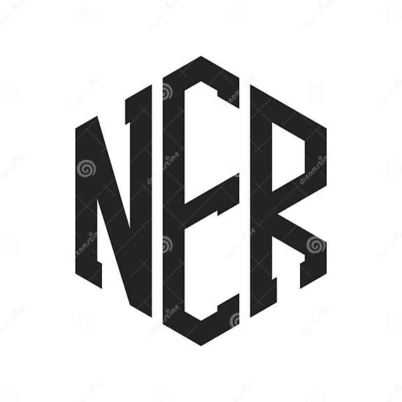 NER Logo Design. Initial Letter NER Monogram Logo Using Hexagon Shape ...