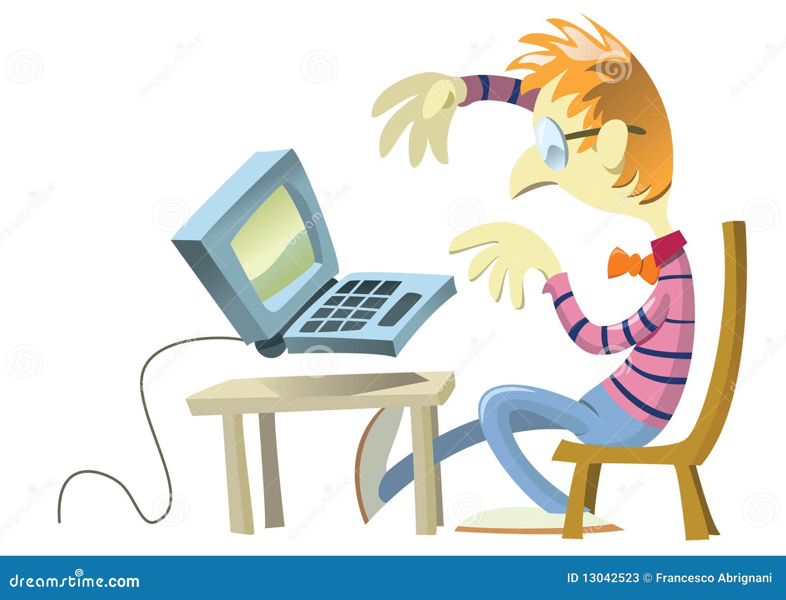 Computer Geek Clipart