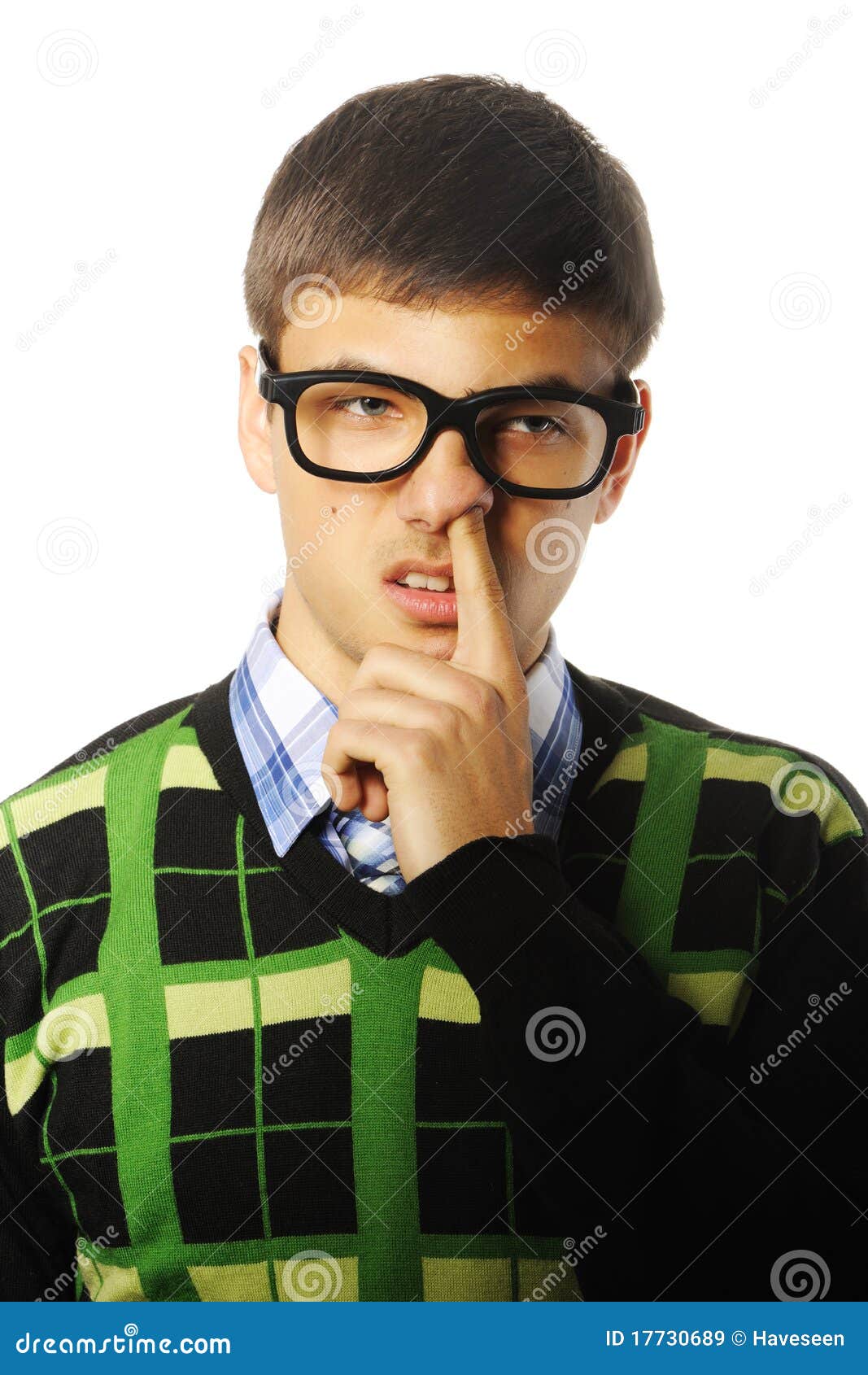 Nerd stock image. Image of glasses, confused, expression - 17730689