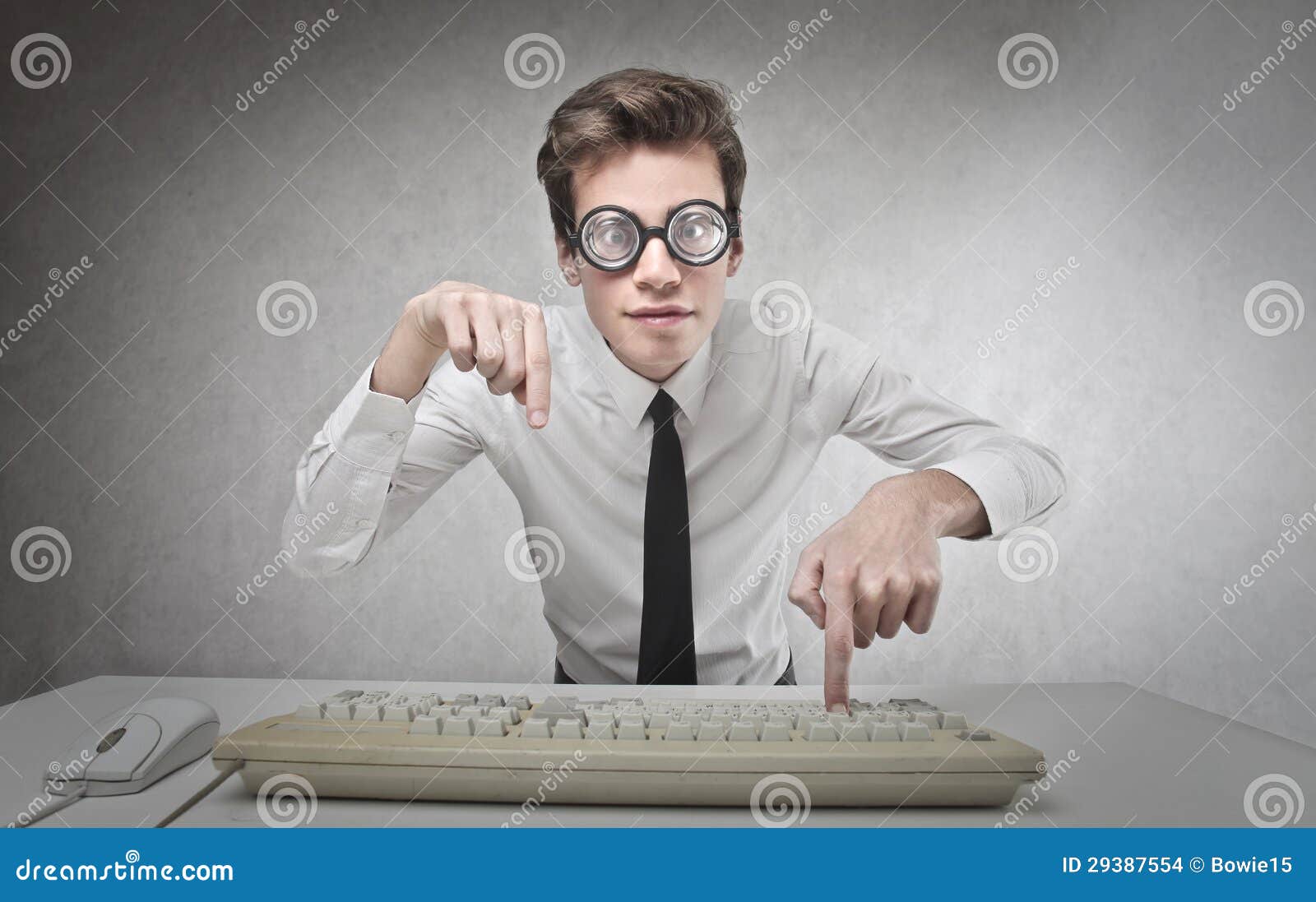 Nerd stock photo. Image of nerd, business, office, career - 29387554