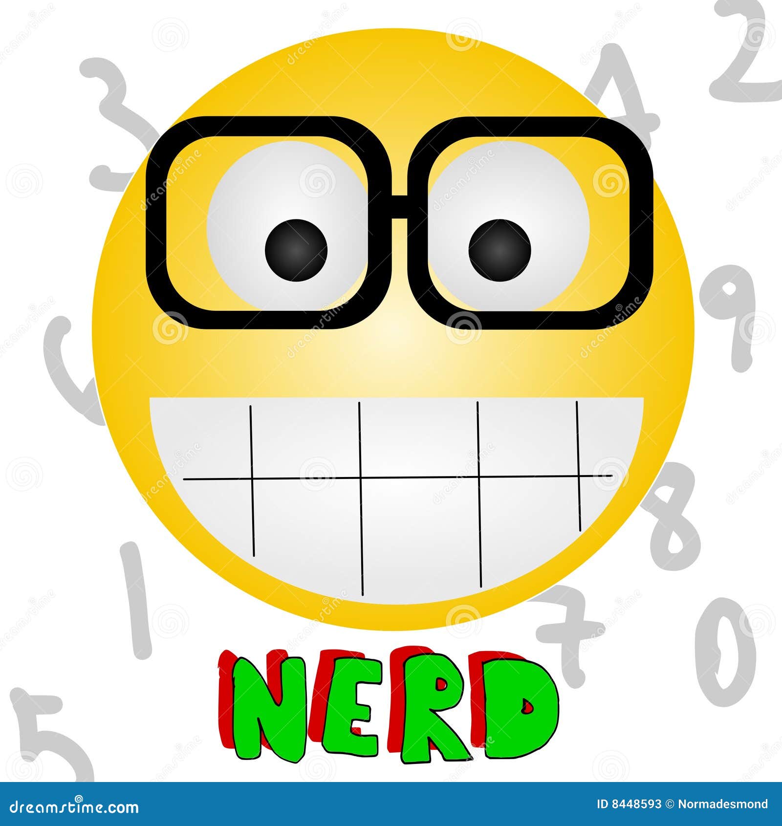 Nerd Emoticon Cartoon Vector | CartoonDealer.com #19160235