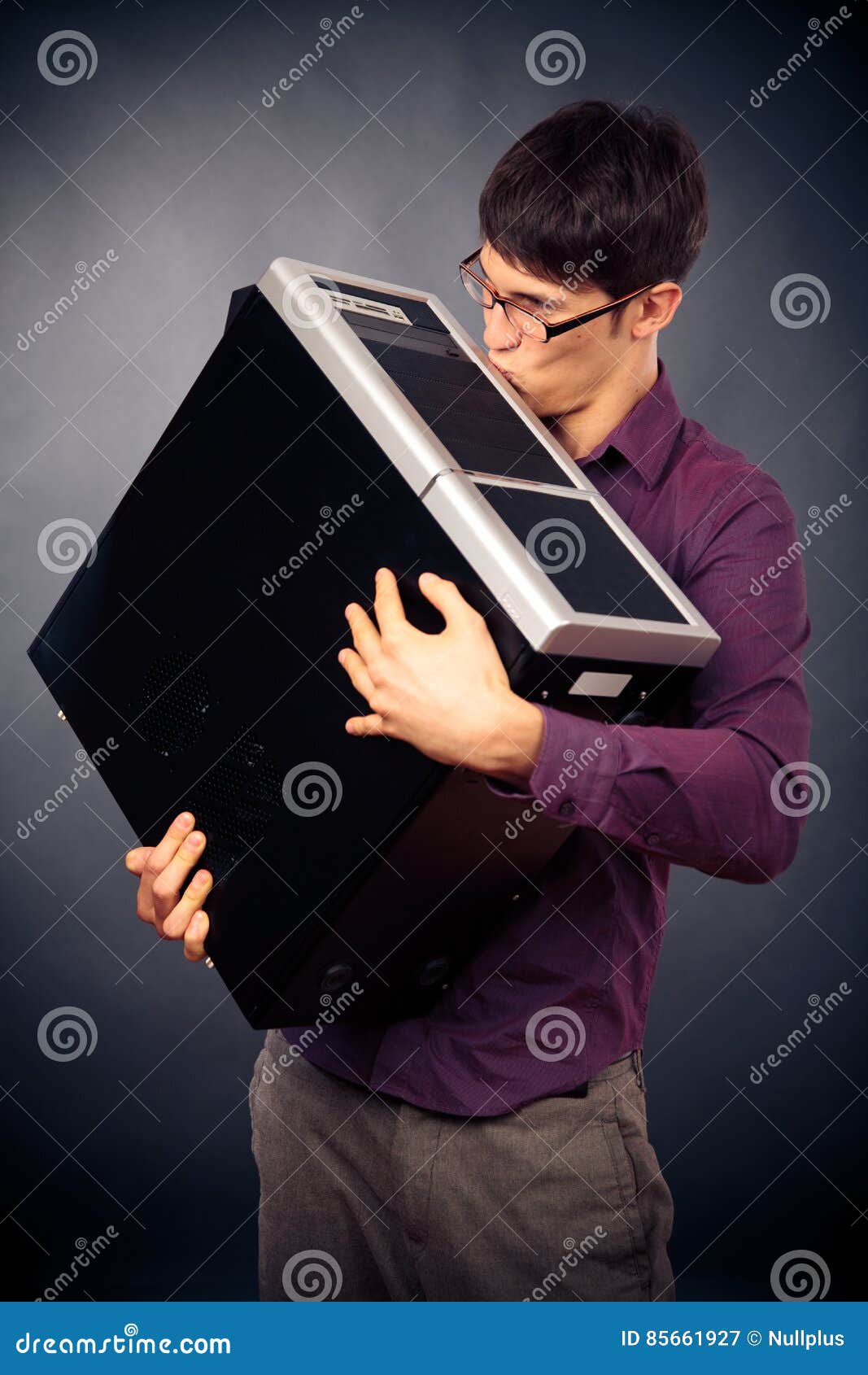 Nerd Being in Love stock image. Image of professional - 85661927