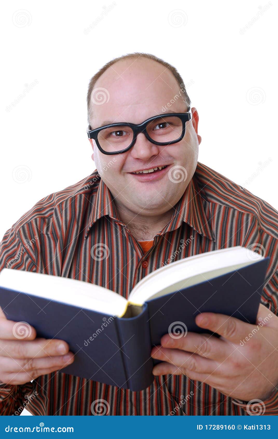 Nerd with book stock photo. Image of inform, happy, businessman - 17289160