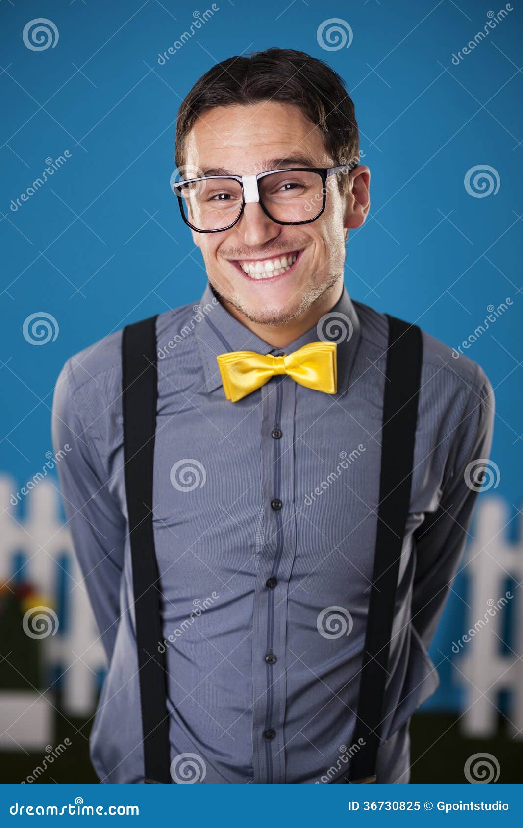 Nerd boy stock image. Image of retro, ecstatic, standing - 36730825