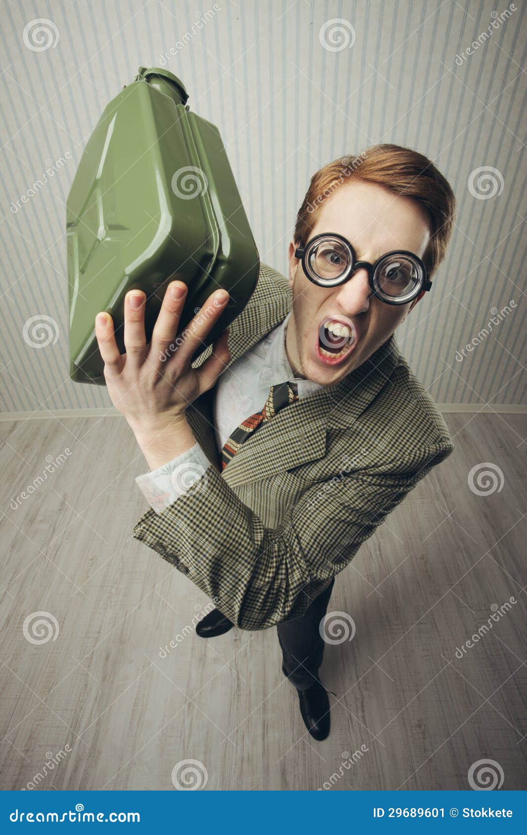 Nerd Businessman Shouting Angry Stock Image - Image of geek, caucasian ...