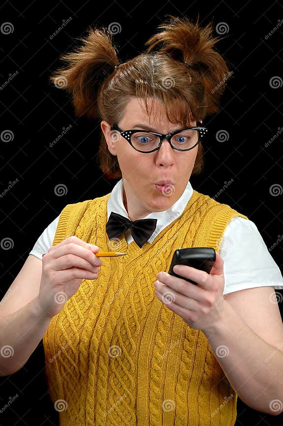 Nerd and calculator stock photo. Image of expression, person - 1872774