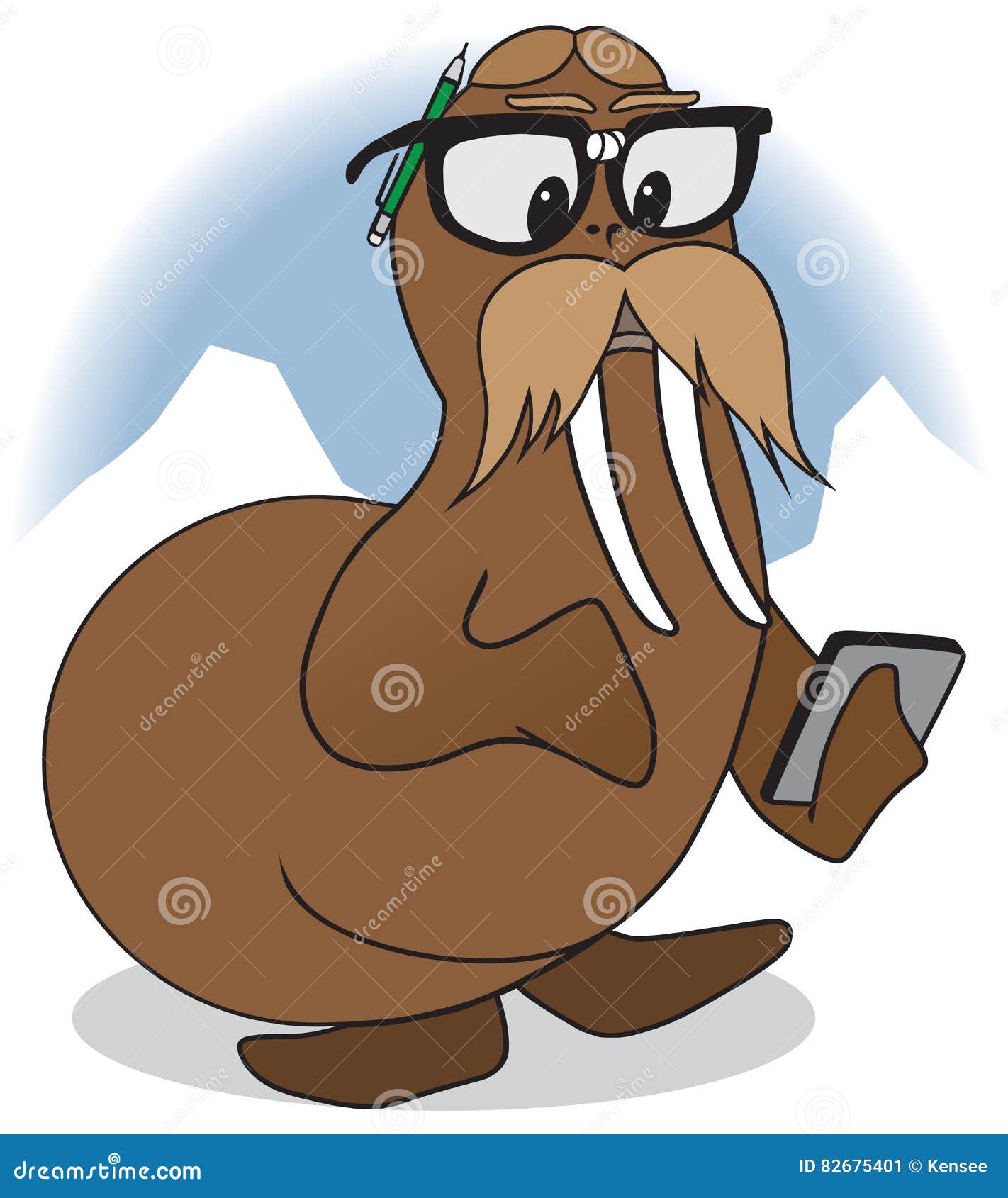 Cartoon Walrus Glasses Stock Illustrations – 36 Cartoon Walrus Glasses ...