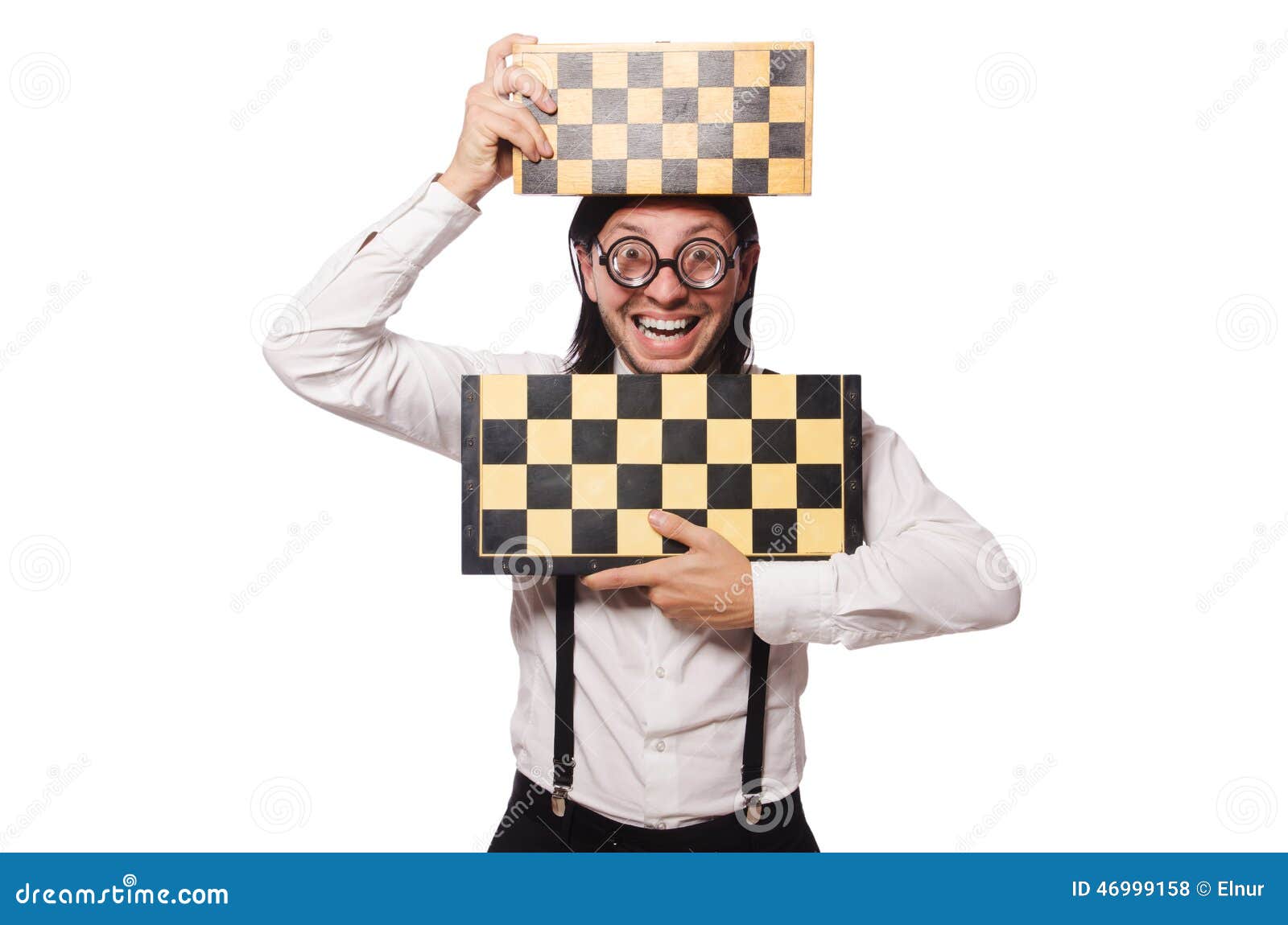 Nerd chess player isolated stock photo. Image of defeat - 46999158