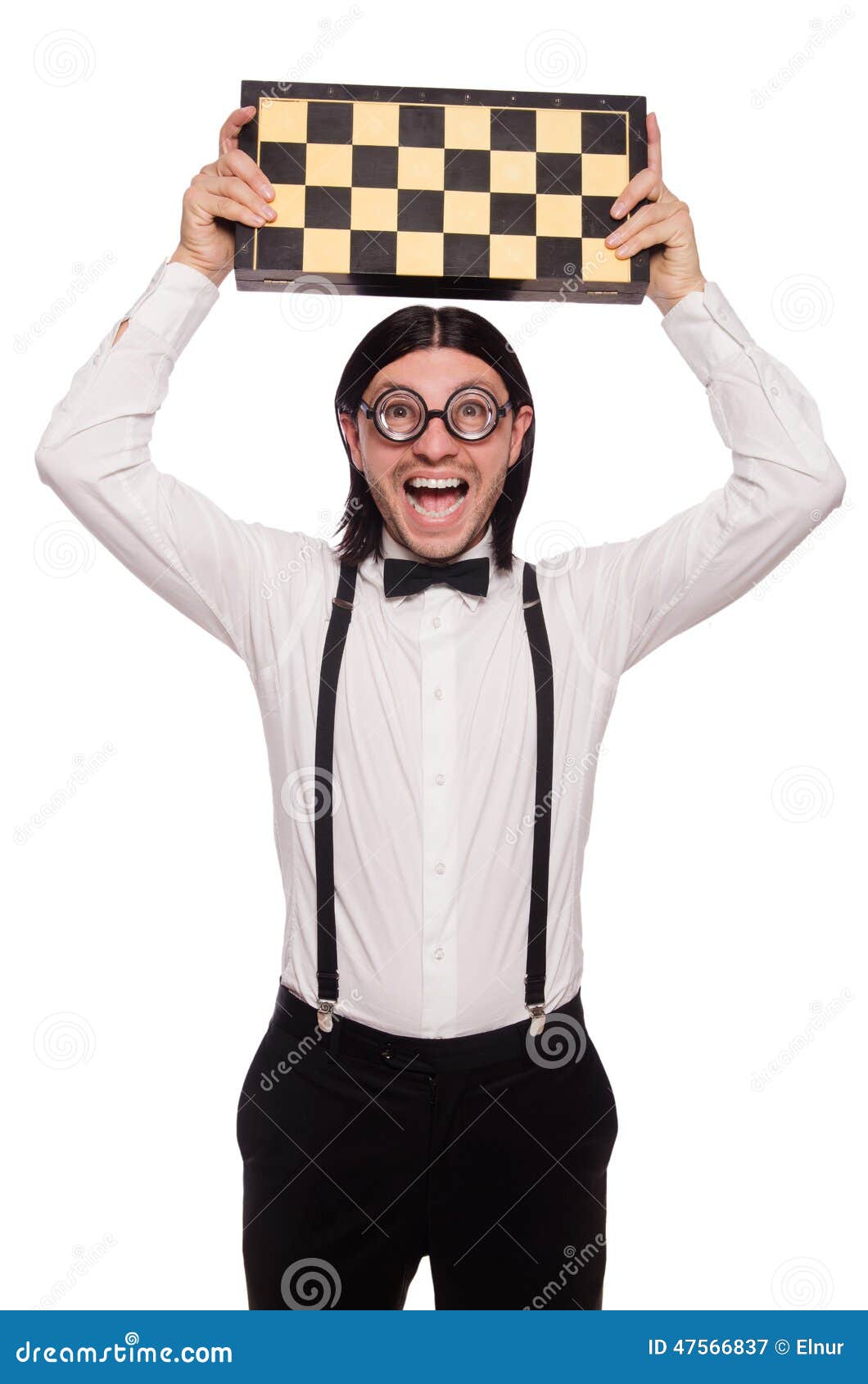 Nerd chess player isolated stock image. Image of game - 47566837