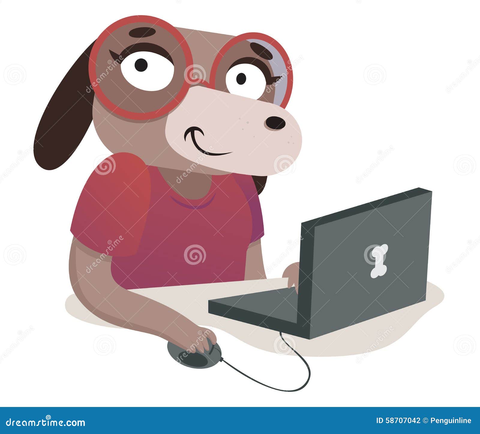 Dogs Playing Computer Cartoons