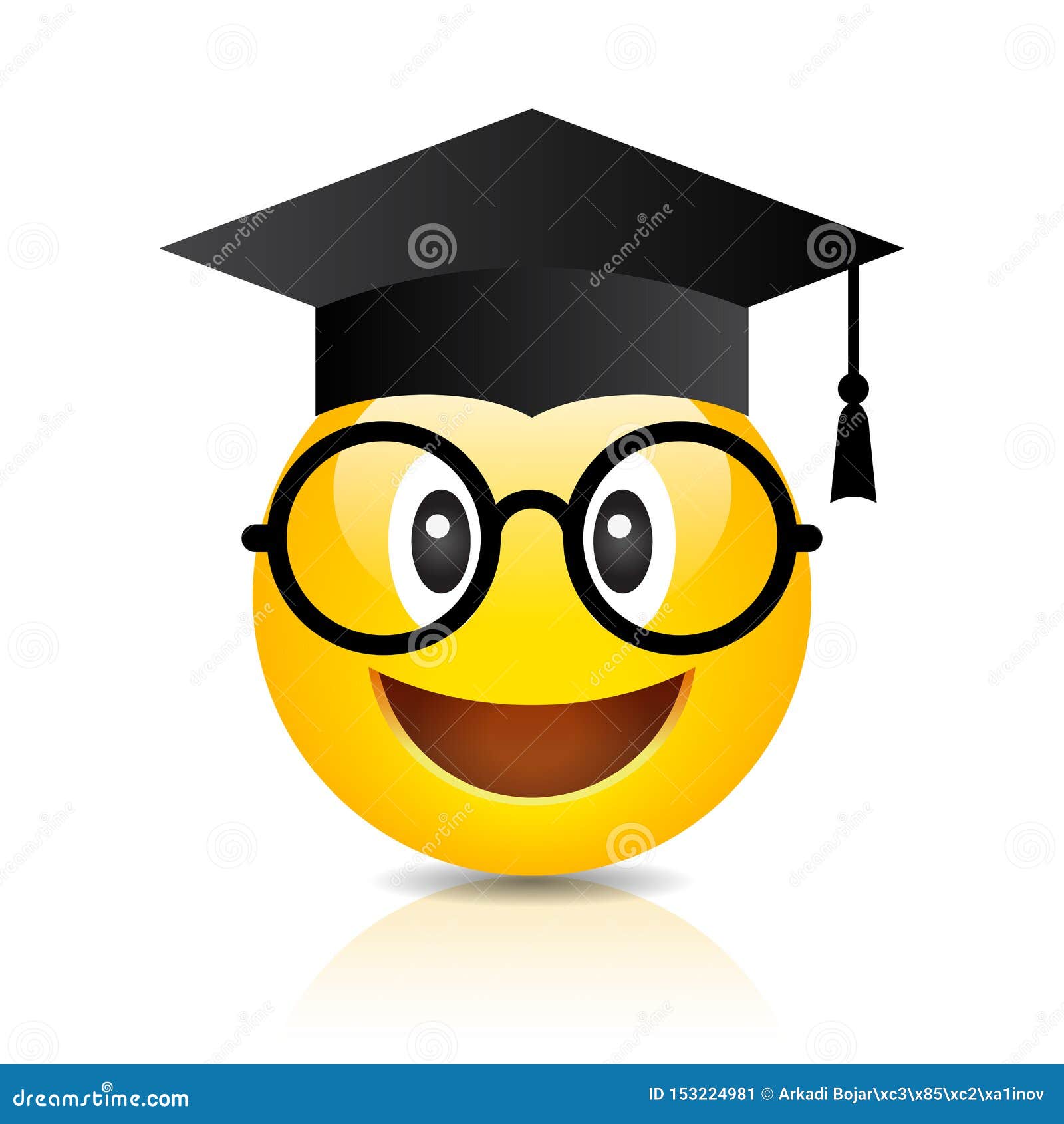 Graduation Emoji Girl
