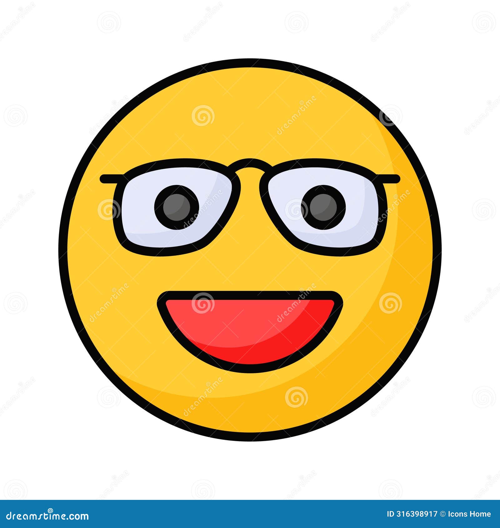 Nerd Emoji Icon Design, Ready for Premium Use Vector Stock Vector ...