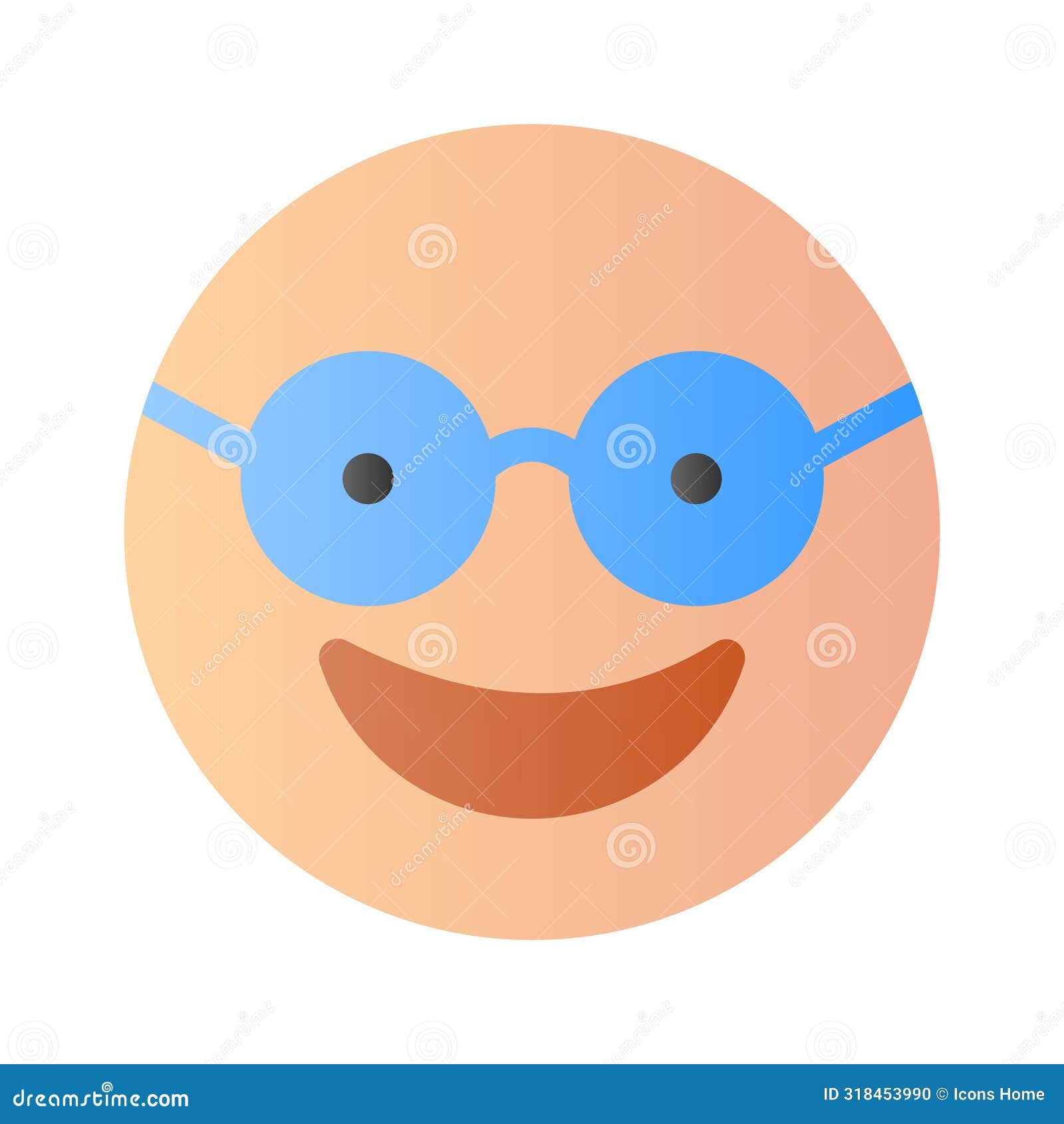 Nerd Emoji Icon From Emoji Collection. Cartoon Vector | CartoonDealer ...