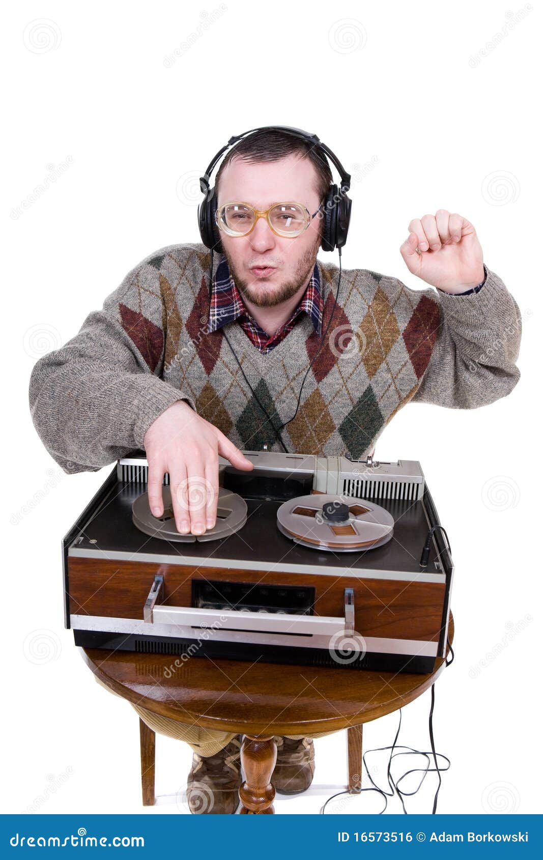 Nerd enjoying music stock photo. Image of friendly, lifestyle - 16573516