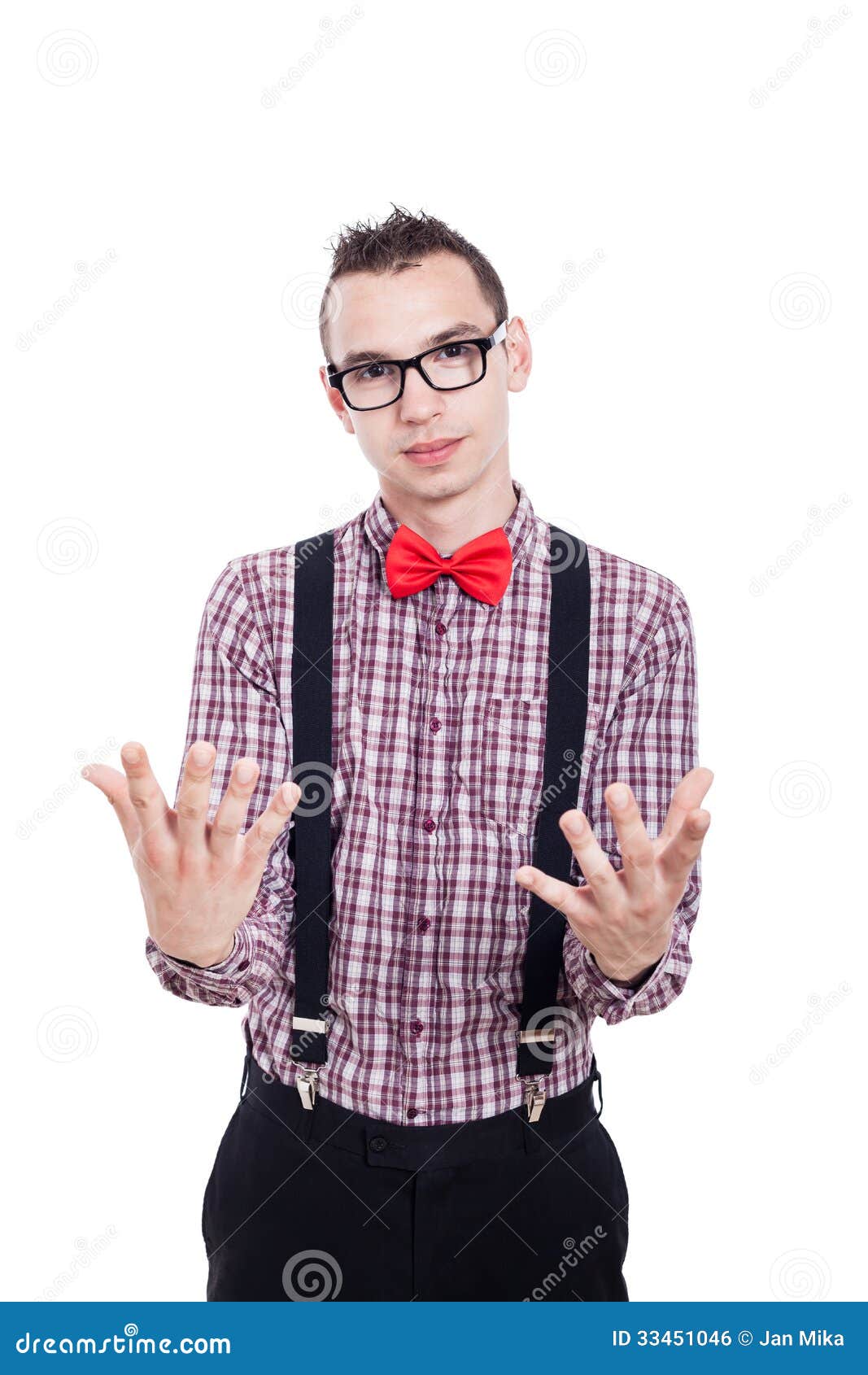 Nerd gesturing stock photo. Image of concept, business - 33451046