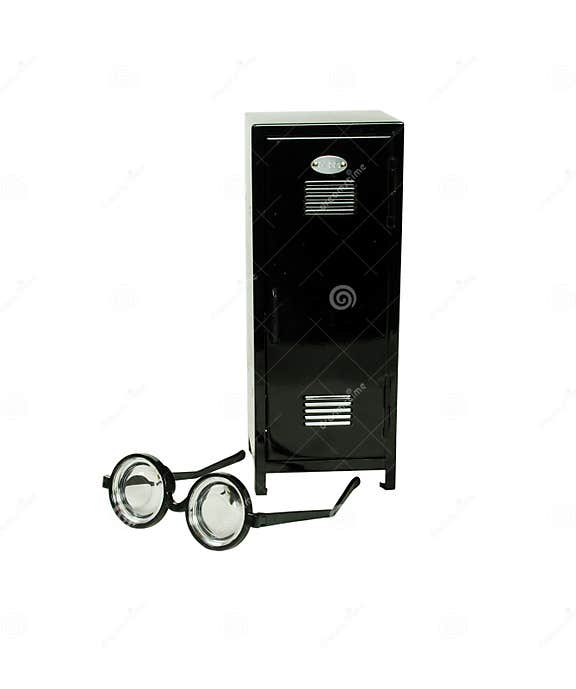 Nerd Glasses and locker stock photo. Image of smart, glasses - 6818620