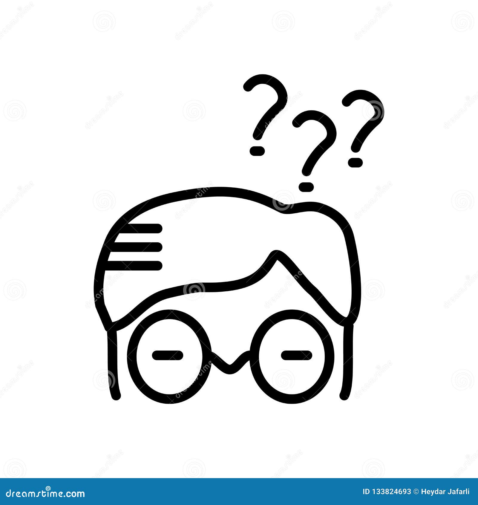 Nerd Icon Vector Isolated on White Background, Nerd Sign , Linear and ...