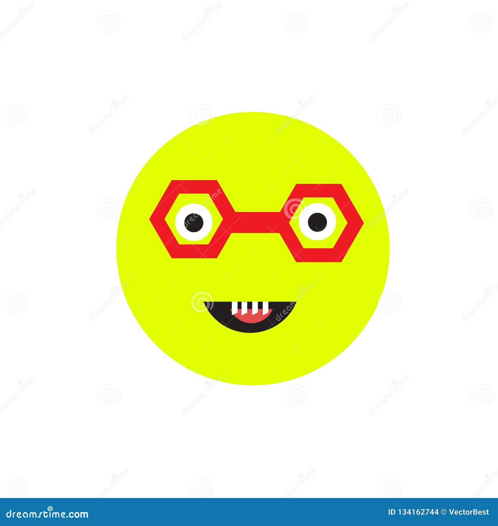 Nerd Icon Vector Sign and Symbol Isolated on White Background, Nerd ...