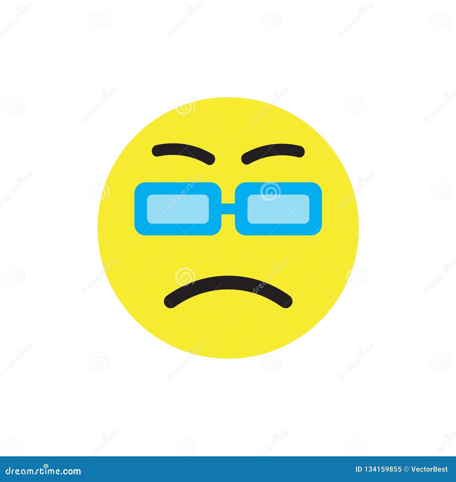 Nerd Icon Vector Sign and Symbol Isolated on White Background Stock ...