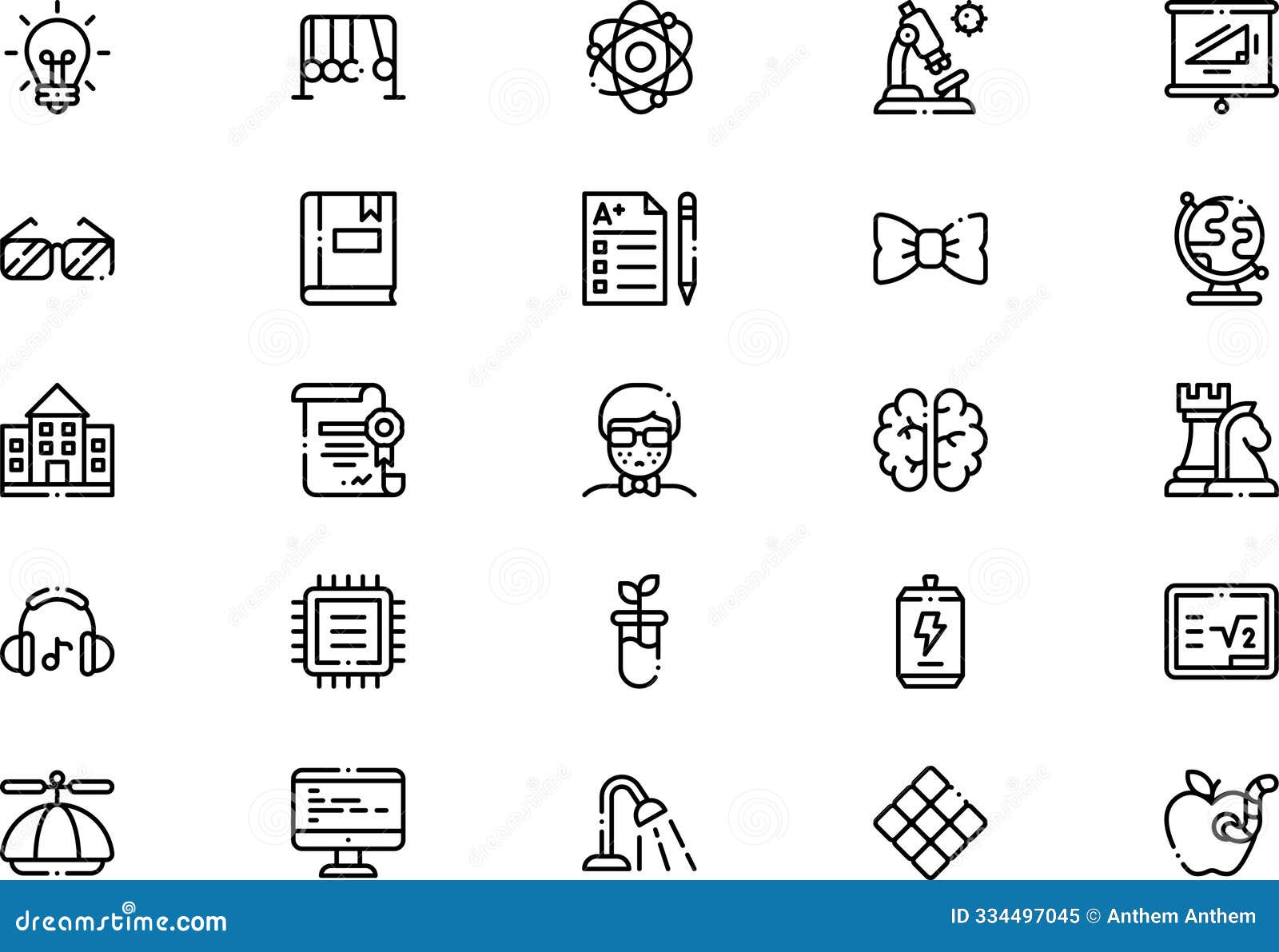 Nerd Icons Collection is a Vector Illustration with Editable Stroke ...