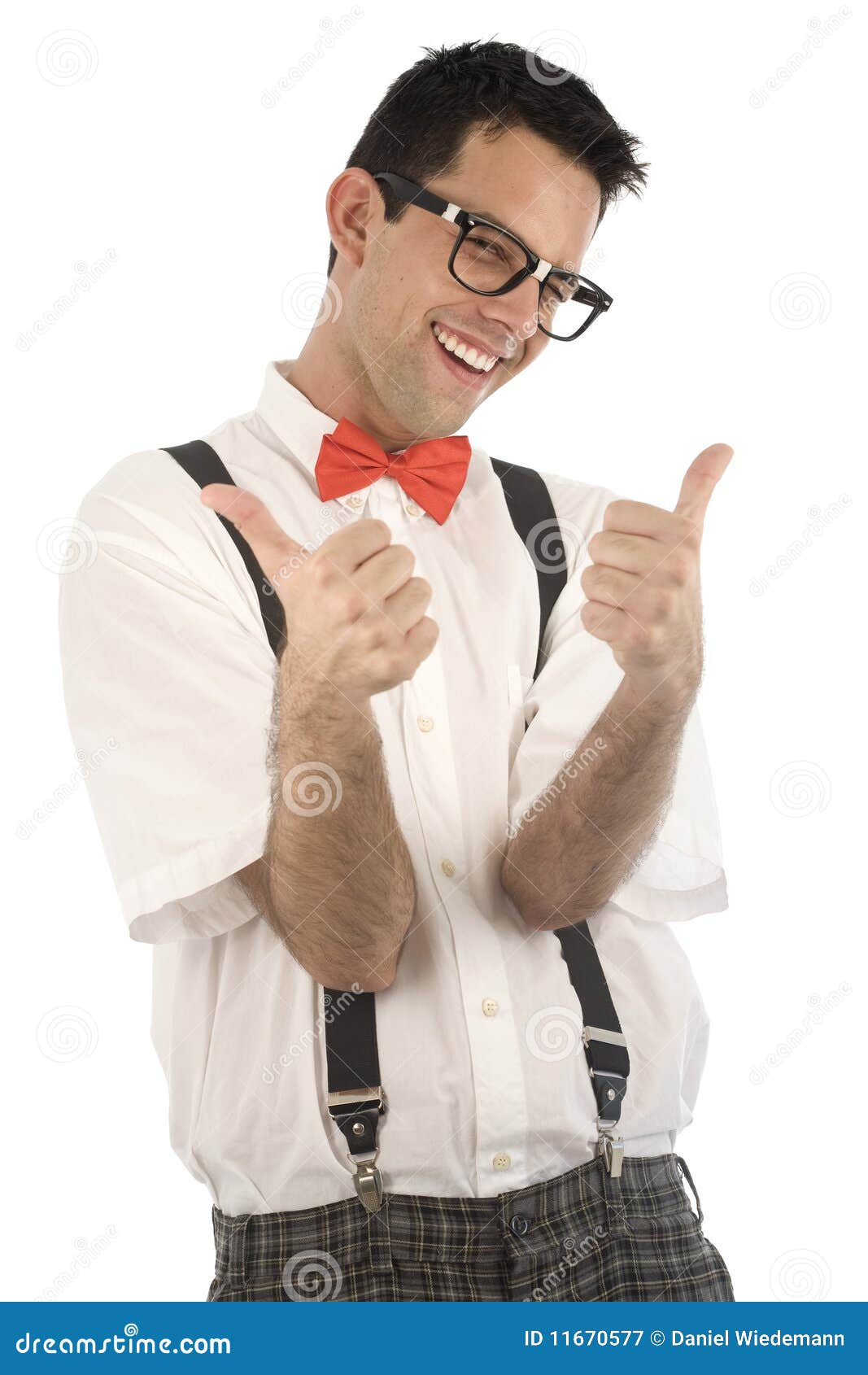 Nerd isolated on white stock image. Image of retro, dork - 11670577