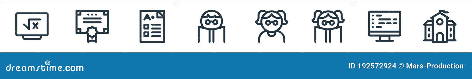 Nerd Line Icons. Linear Set Stock Vector - Illustration of icon, coding ...